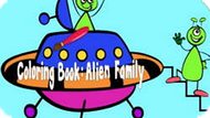 Play Coloring Book: Alien Family game online for free | 4GameGround.com