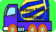 Play Cement Trucks Coloring game online for free | 4GameGround.com