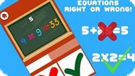 Play Equations Right Or Wrong game online for free | 4GameGround.com