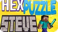 Play Hex Puzzle Steve game online for free | 4GameGround.com