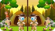 Play Spot 5 Differences Camping game online for free | 4GameGround.com