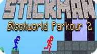 Play Stickman Blockworld Parkour 2 game online for free | 4GameGround.com