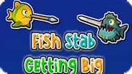 Play Fish Stab Getting Big game online for free | 4GameGround.com