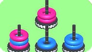 Play Hoop Stack Brain Puzzel Game game online for free | 4GameGround.com