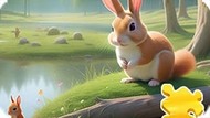 Play Jigsaw Puzzle: Rabbit And Squirrels game online for free ...