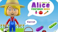 Play World Of Alice Vegetables Names game online for free | 4GameGround.com