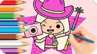 Play Coloring Book: Toca Baca World game online for free | 4GameGround.com