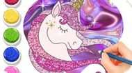 Play Coloring Book: Glowing Unicorn game online for free | 4GameGround.com