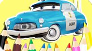 Play Coloring Book: Cars Sheriff game online for free | 4GameGround.com